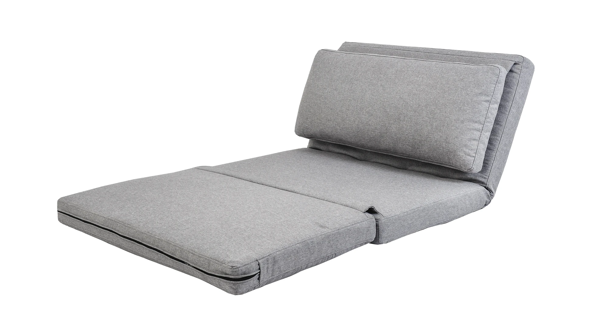 Nisco Small Sofa Couch Futon - Fold up Bed & Adjustable Backrest