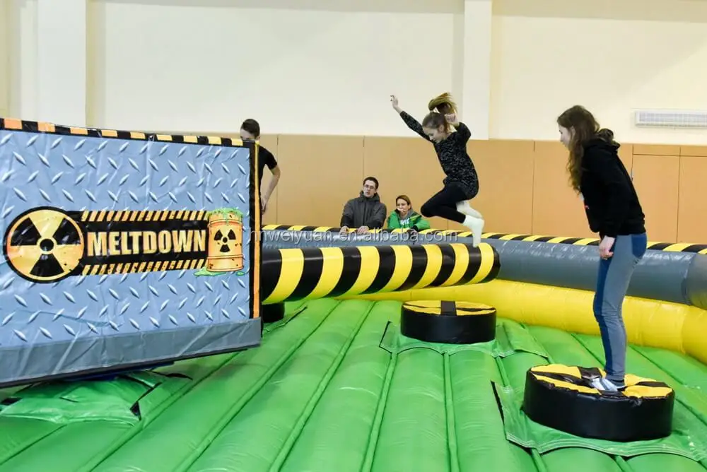 Interactive Rotating Obstacle Course Meltdown Challenge Jumping Sport ...