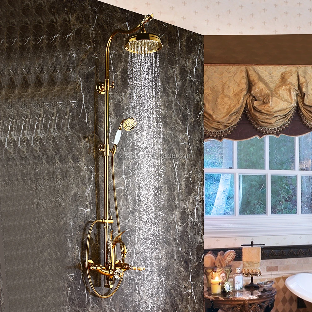 X9613ss2 Model Luxury Swan Shape Gold Color Plated Brass Material ...