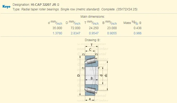 高帽32207 JR进口品牌汽车车轮轴承圆锥滚子轴承32207JR 35x72x24.25毫米| Alibaba.com