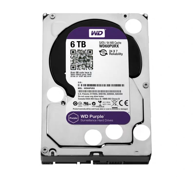 Purple Hdd 1tb 2tb 3tb 4tb 6tb 8tb Sata 3.5" Hard Drive Disk For Cctv ...