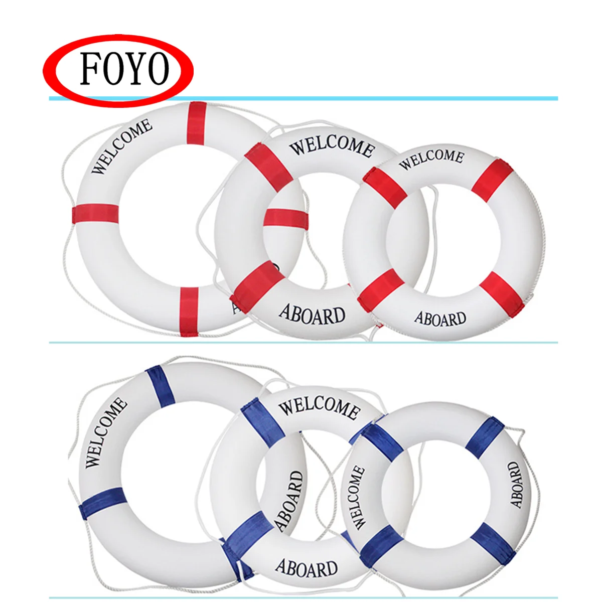 FOYO Brand Welcome Aboard Life Ring Inflatable Lifebuoy Ring Life Buoy ...