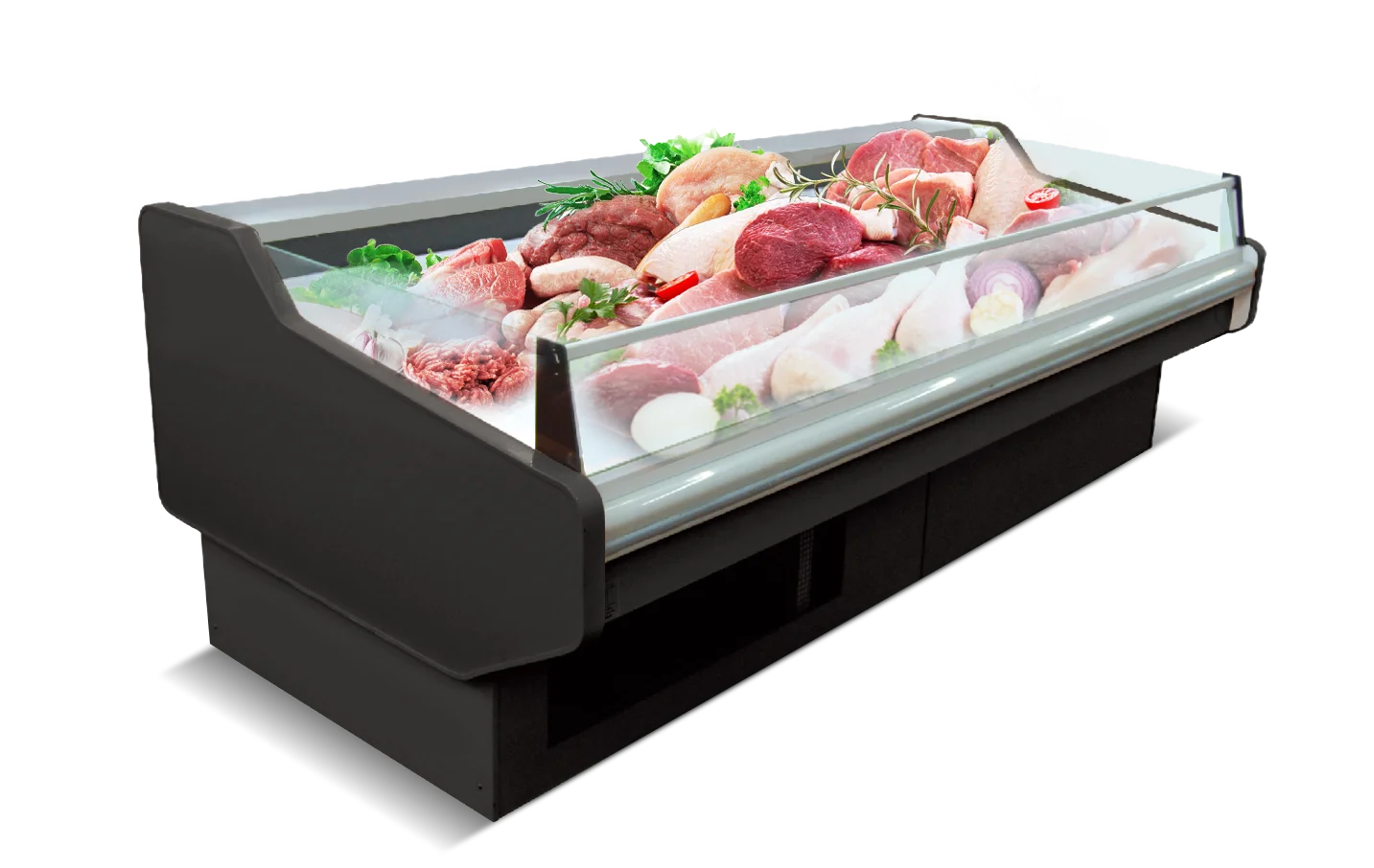 Upper Open Counter Display For Fresh Meat Fish Butcher Meat Shop ...