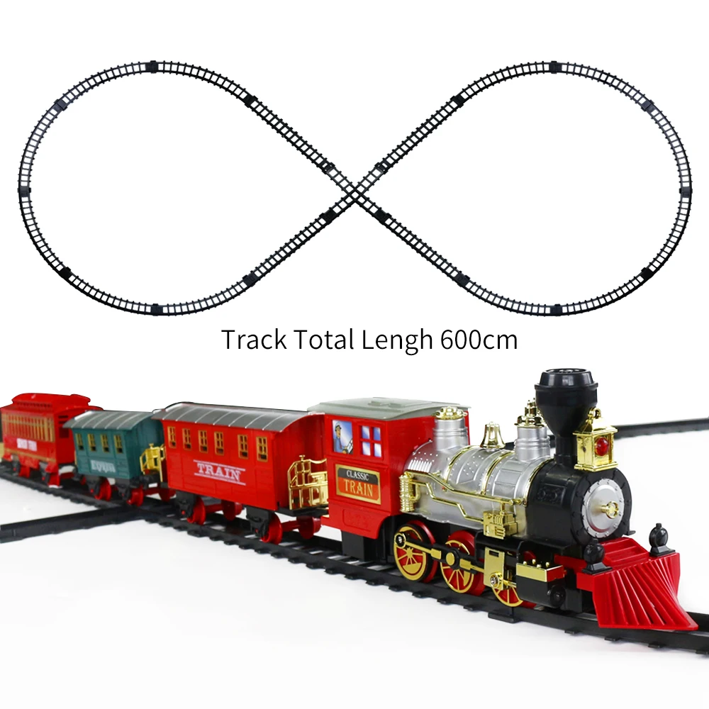 600cm Battery Operated Train Track Set - Fun & Learning
