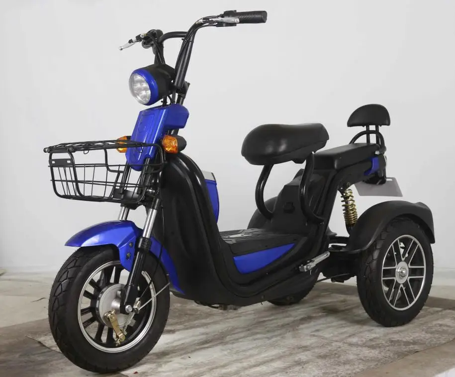 Docker 3 Wheel Electric Trike for 2 Adults - Motorized Tricycle with 50 ...