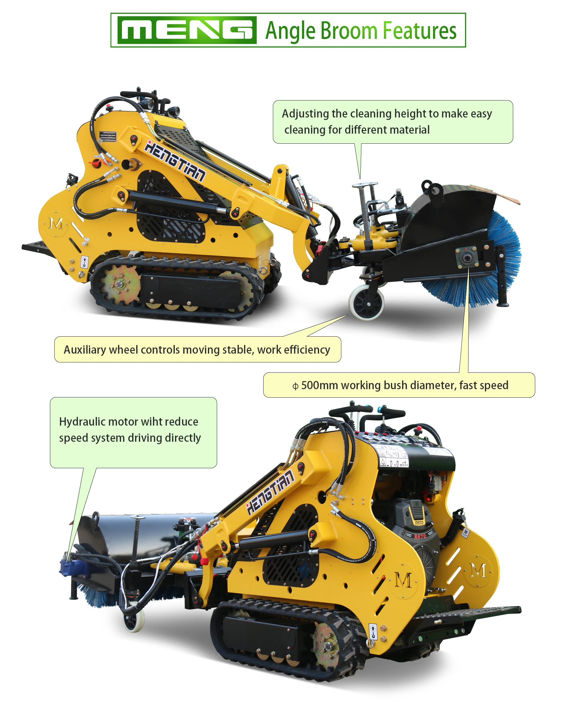 Kehrmaschine Track Hoe Mini Road Sweeper For Ditching Pilot Rc Steering ...