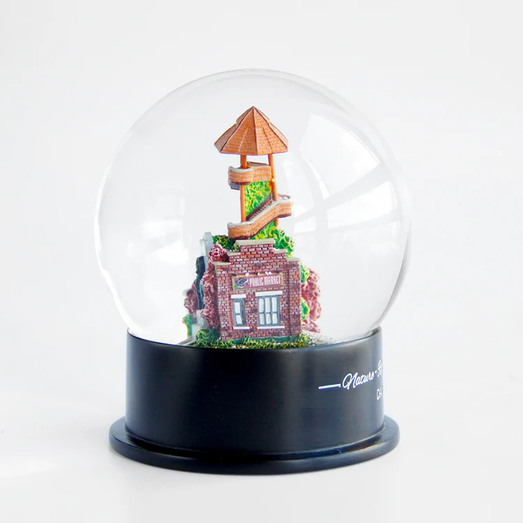 Clear Glass Water Snowball Luxury Tower Building Sculpture Made Custom ...