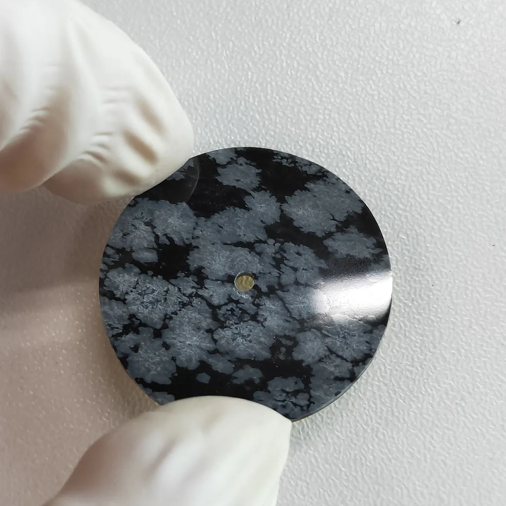 Customized Watch Dial Natural Snowflake Stone Dial | Personalized Watch ...