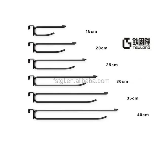 Square Tube Hook - Durable Supermarket Shelf Solution