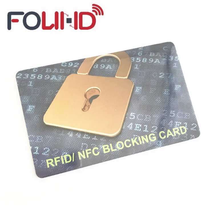 Customized Bar Code Printable Rfid Block Sticker With 1mm Thickness ...