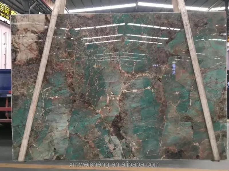 Translucent Patagonia Green Quartzite Marble Slab for Wall