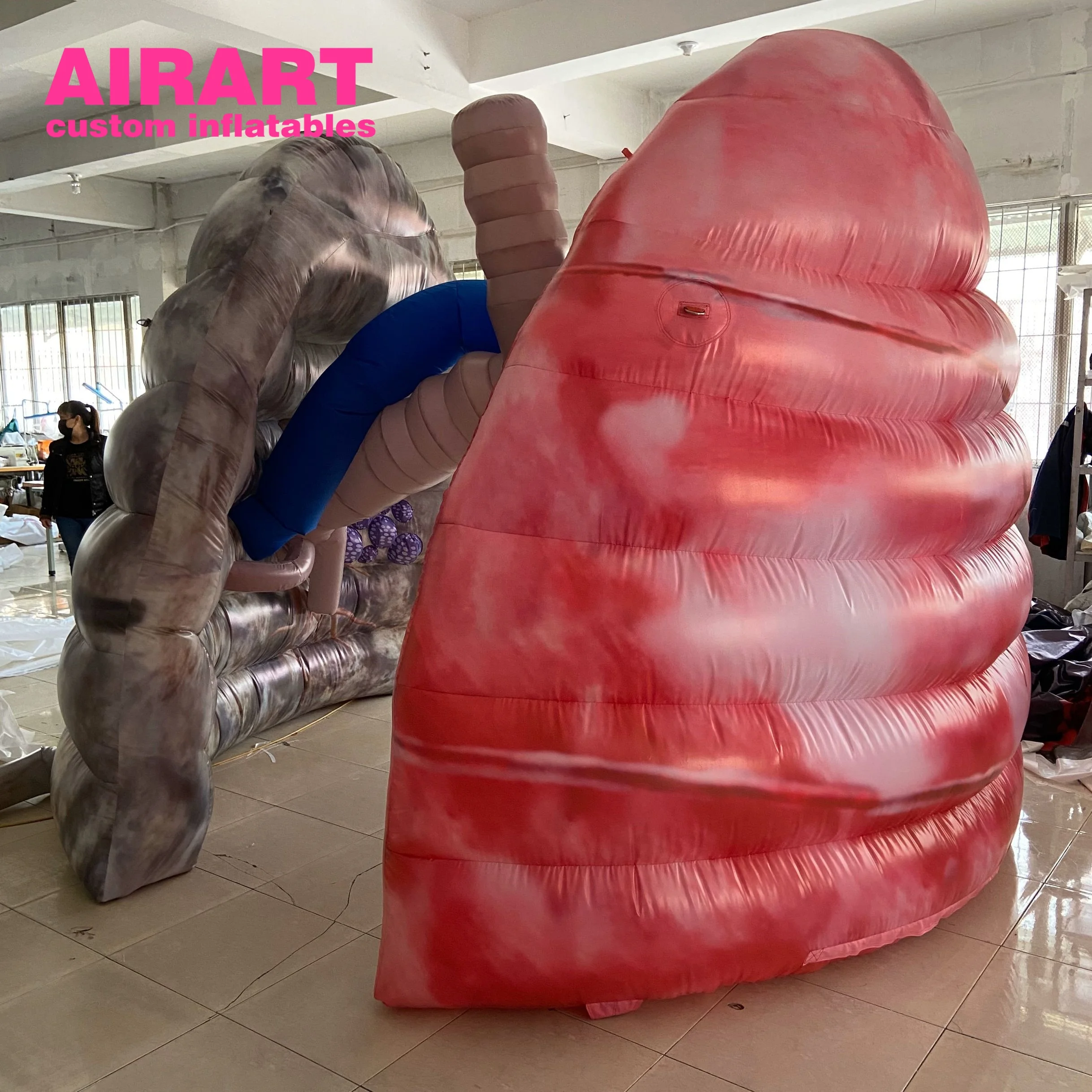 Giant Advertising Cancer Awareness Inflatable Lung Replicate For Health ...