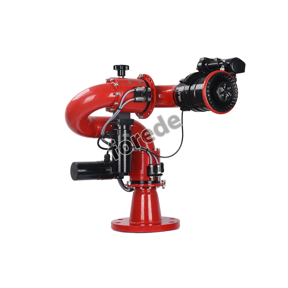 Fixed Remote Control Fire Water Monitor in Stainless Steel