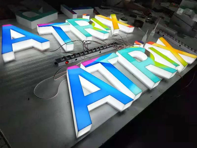 Custom Led Channel Letter Sign Good Price Front Logo Acrylic Letter ...
