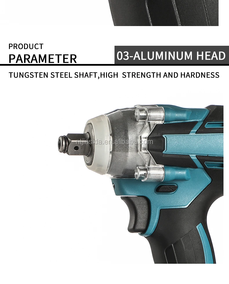 18V Power tools electric battery powered impact wrench with one 18V 4 ...