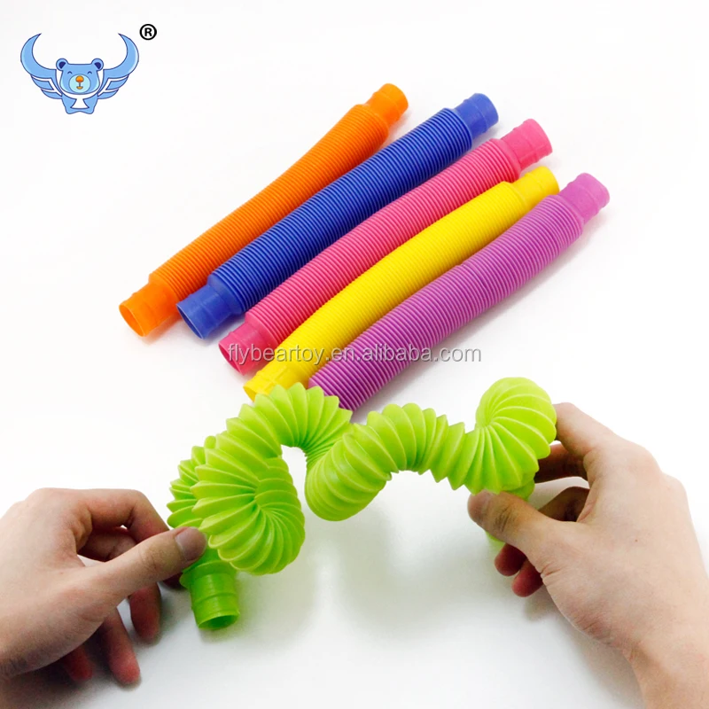 2021 Hot Sale Diy Fun Pull And Pop Tubes Fidget Toys Plastic Pipe ...