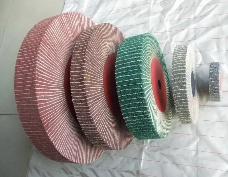 Non Woven Interleaf Abrasive Flap Wheels Made Up Of Coated Abrasive And ...