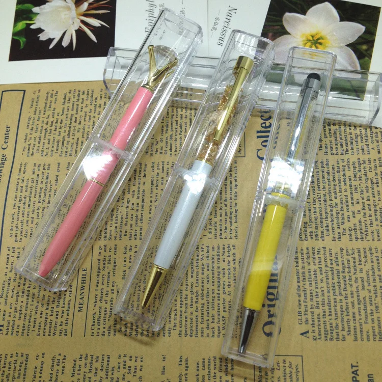 Rectangle Plastic Clear PVC Pencil Box - Pen Display Gift Box