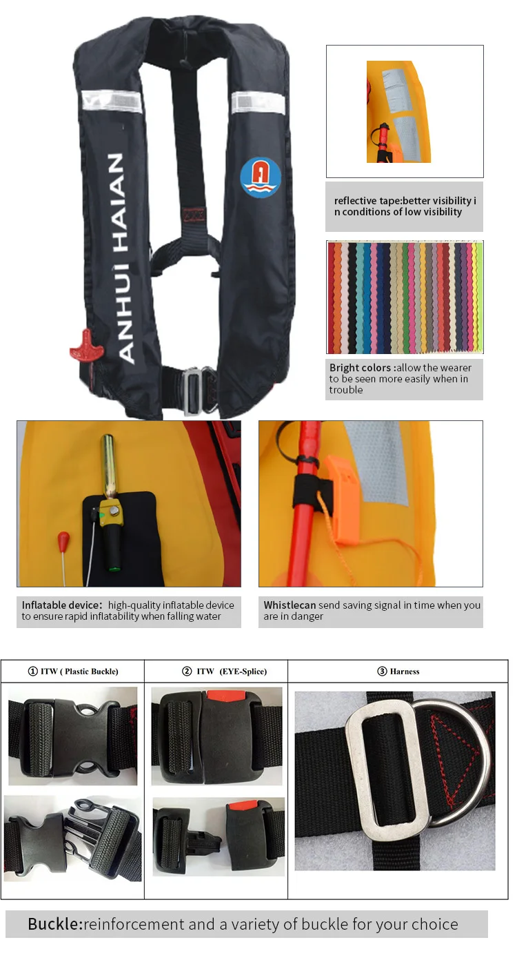 150n Automatic Inflatable Life Jacket With Co2 33g Cylinder - Buy Life ...