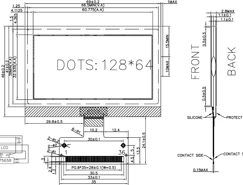 Resolution Cog 128x64 Black Words Yellow Green Background 12864 Lcd ...