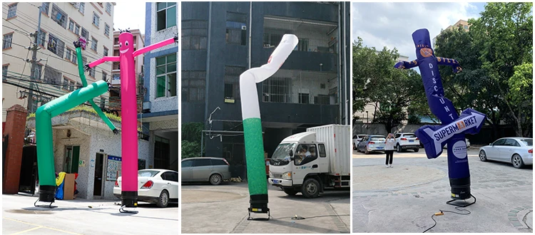 China 5mh Sky Dancer Clown Inflatable Tube Man Wind Dancer With Air ...