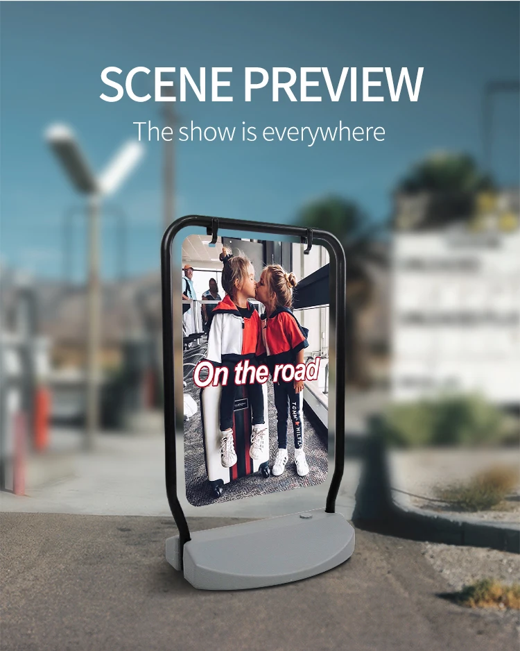 Double Sided Water Base Sign Holder Signs a Frame Sidewalk Poster ...