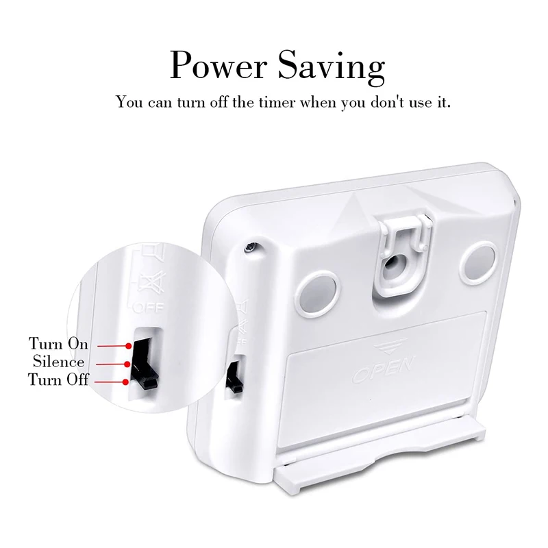 Kh-tm038 Large Screen Lcd Display Clock Digital Magnetic Electronic Led Indicator Light Visual ...