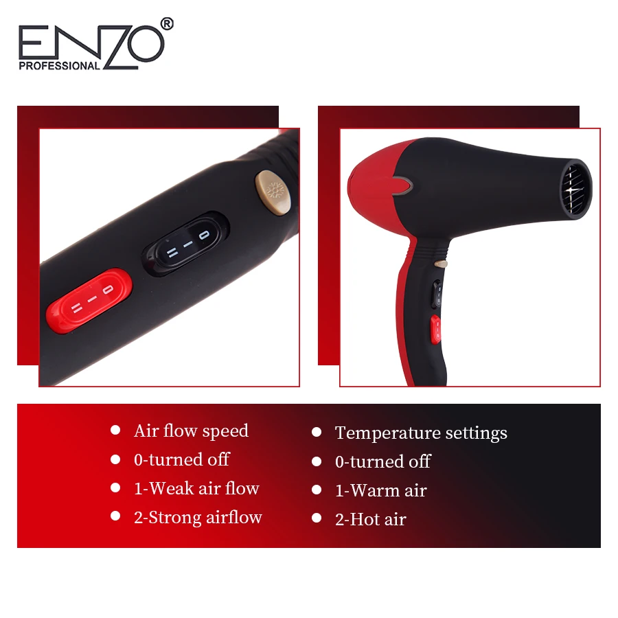 Enzo Hair Dryer Sets Machine Salon Professional Hair Dryers And ...