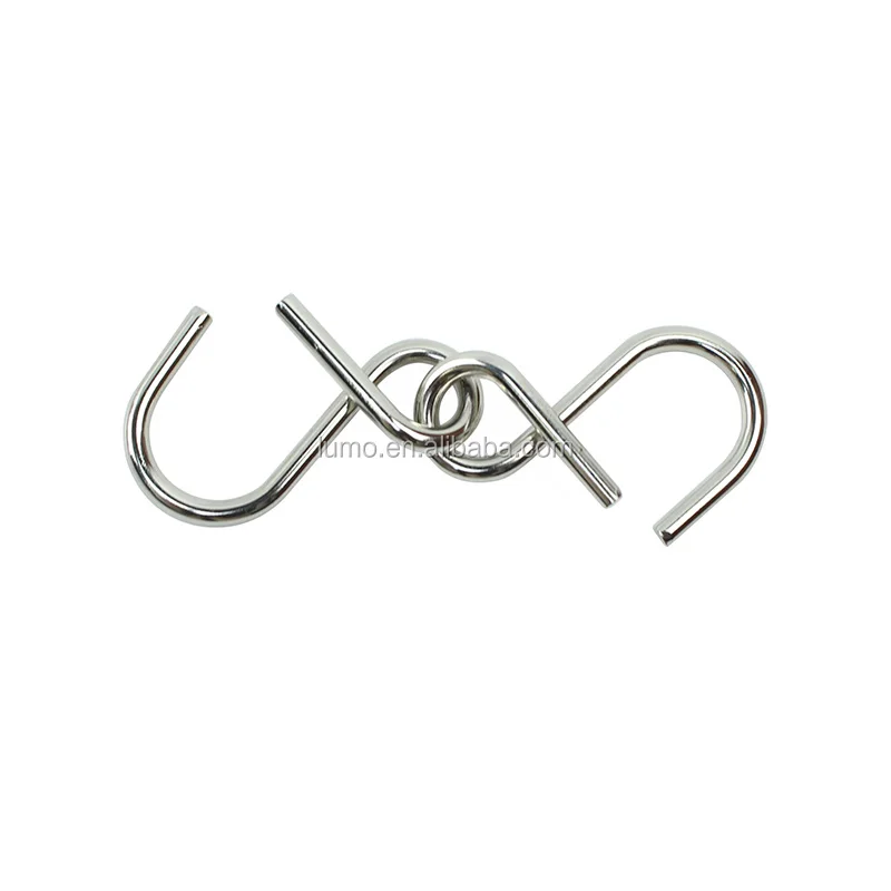 Promotional Iq Metal Puzzle 3d Brain Teaser Wire Puzzle Games Solution ...