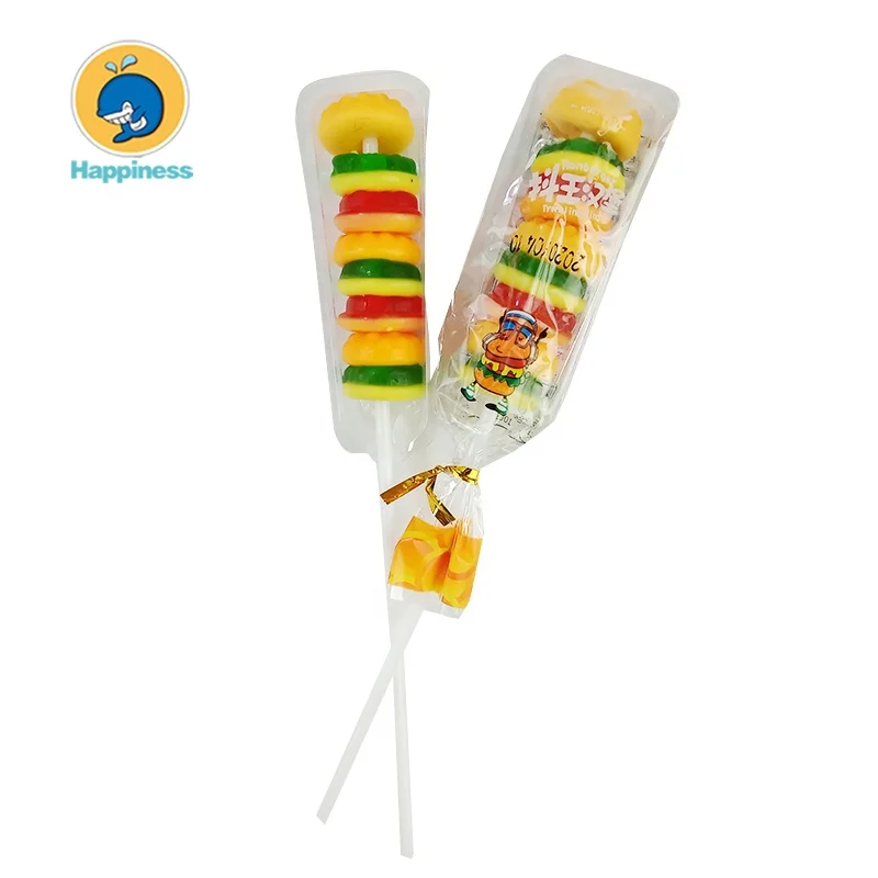 Sweet Burger Lollipop Candy Box Supplier Wholesale Hamburger Gummy ...