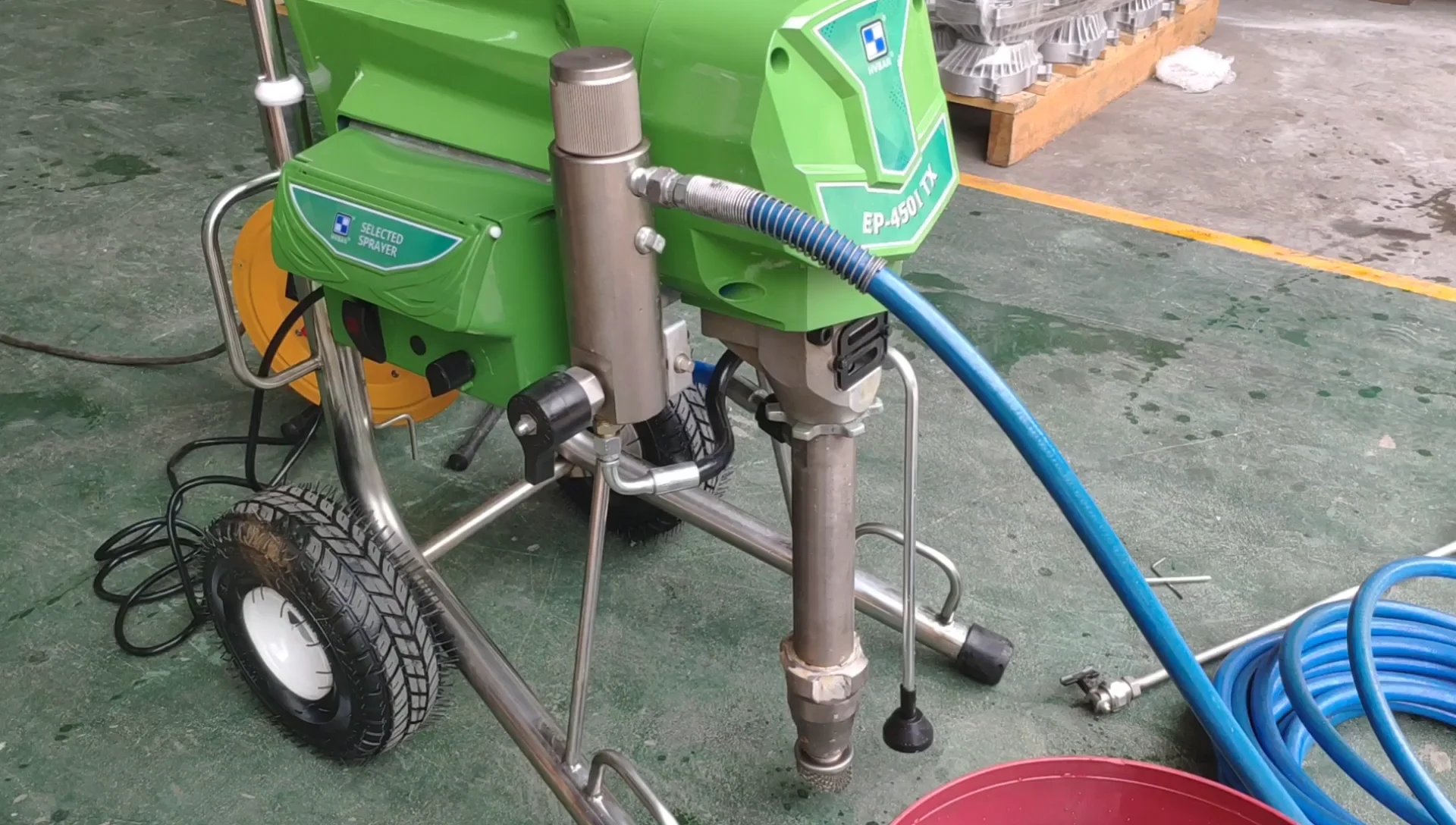 Electric Putty Plaster Airless Paint Spray Piston Machine - Buy ...