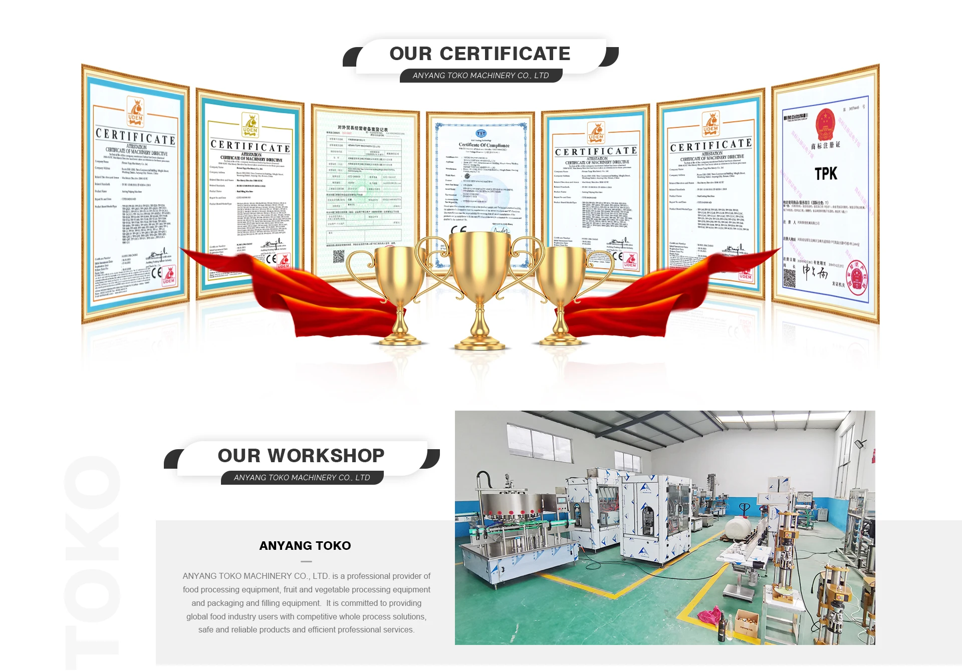 Company Overview - Anyang Toko Machinery Co., Ltd.