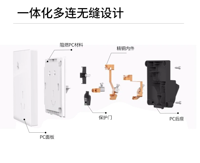 Seebest High Quality 1 Gang 4 Way Electric Wall Switches And Sockets ...