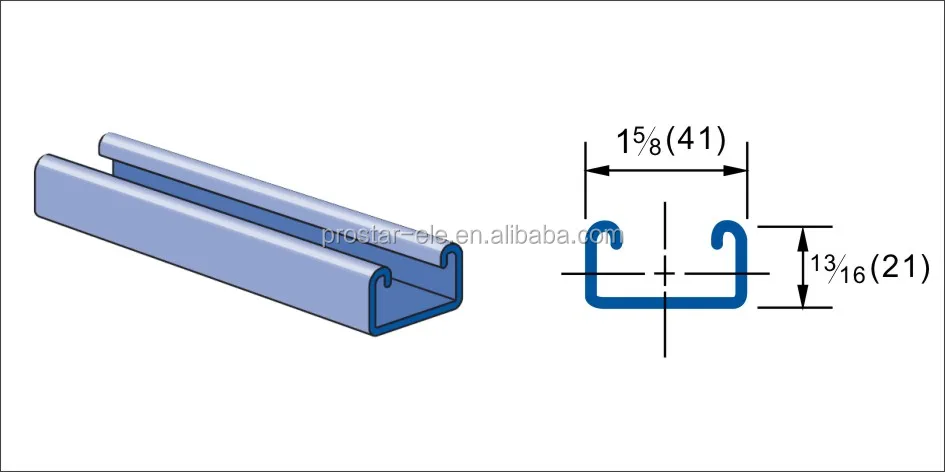 Riel Strut Channel41x21 - Buy Riel 41x21,Riel Strut,Strut Channel ...