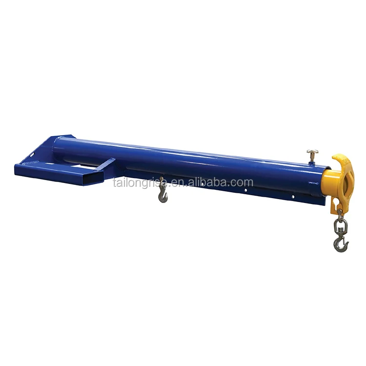 Forklift Telescoping Jib Boom Crane - 4,000lbs Capacity
