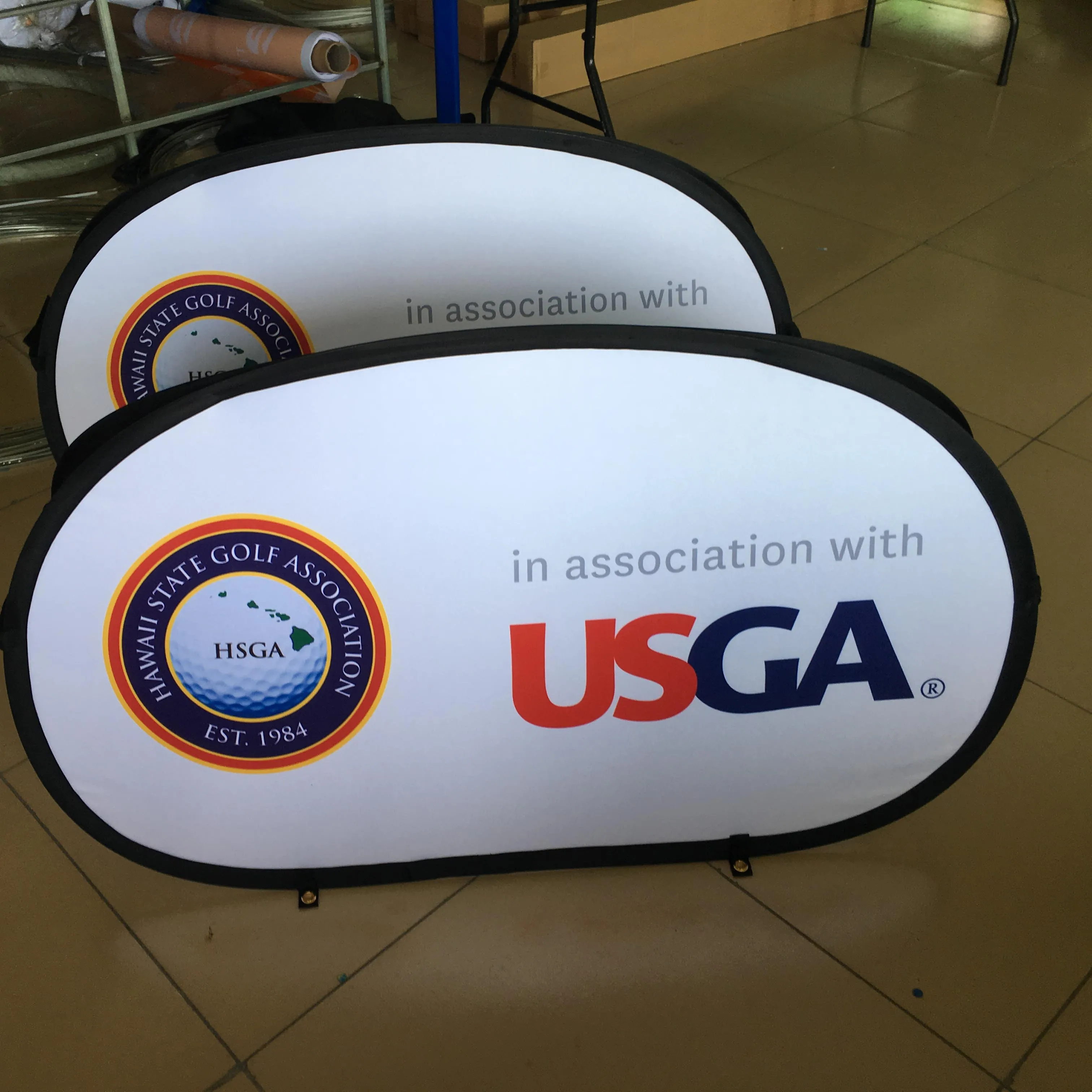 Outdoor Popup Banner Double Sides Printing Banner Stand Portable ...