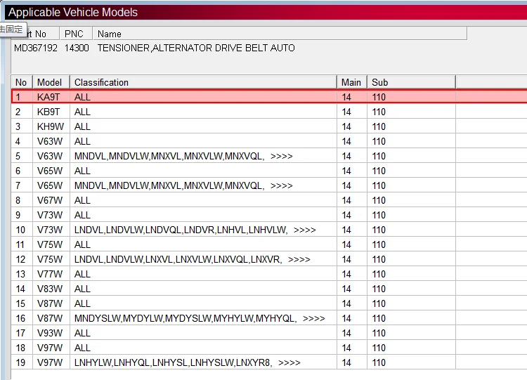 Auto Alternator Drive Belt Tensioner OEM MD367192 for Mitsubishi Pajero ...