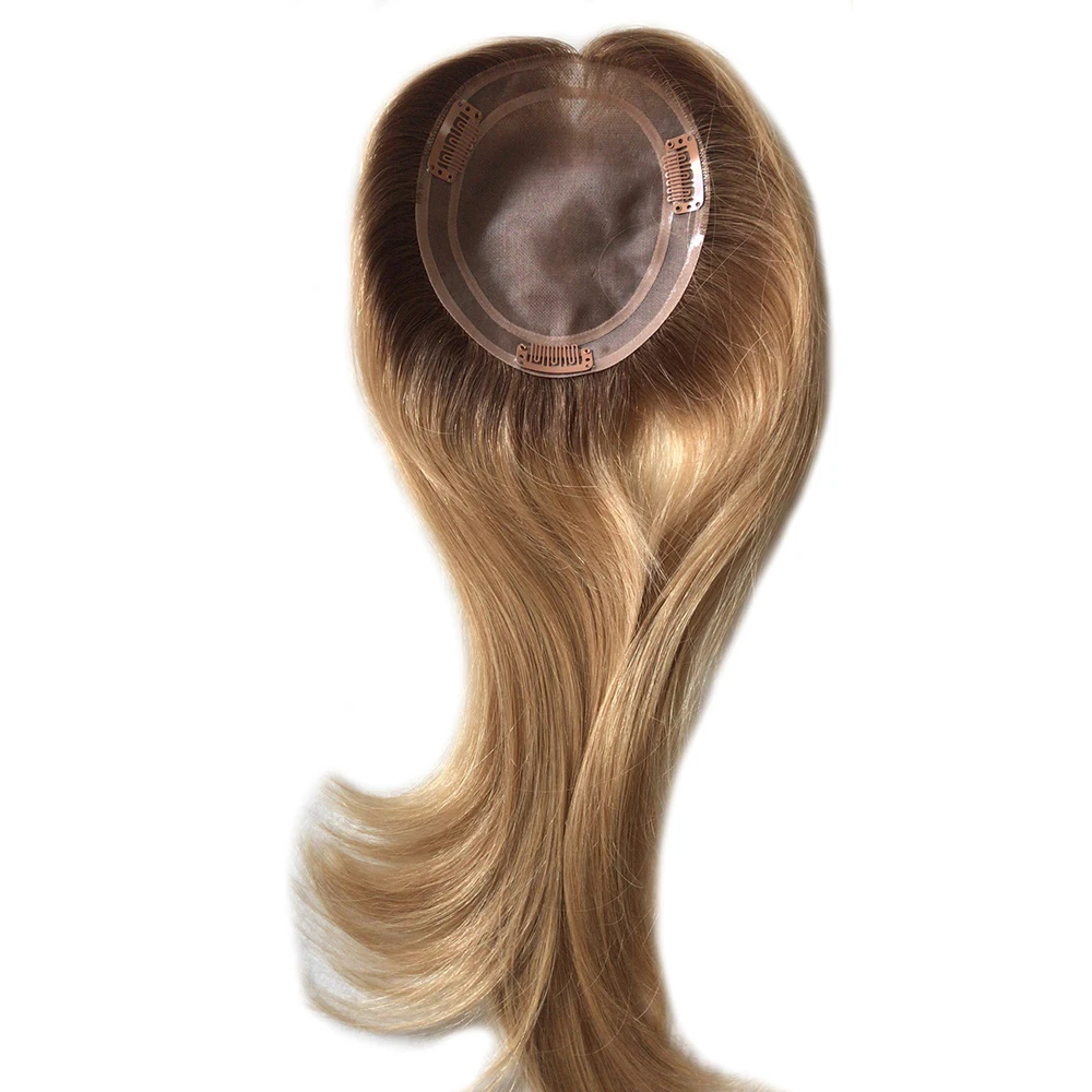 Full Lace Silk Top Human Hair Topper,Women Human Hair Topper,Human Hair ...