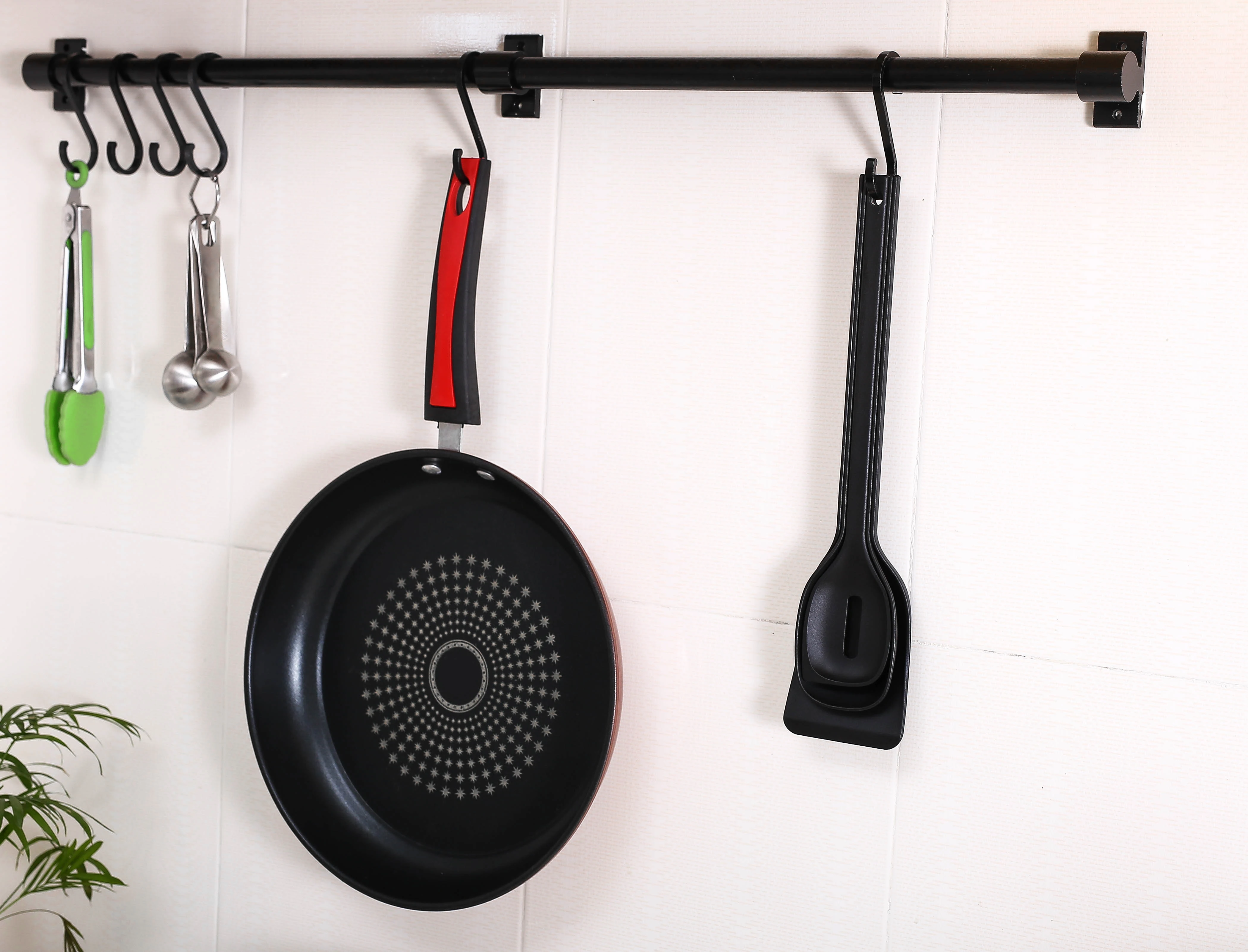 3 Pcs Professional Kitchen Mixing Cooking Tools Black Nylon Kitchen ...