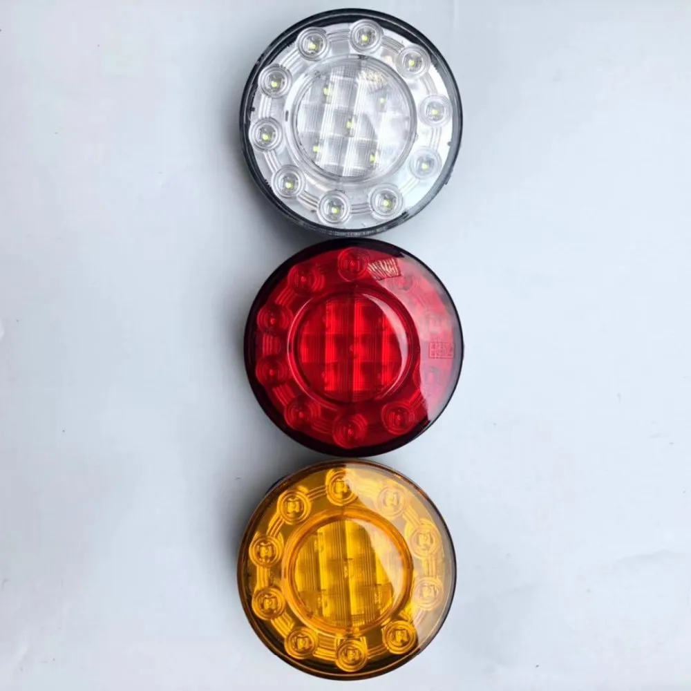 Waterproof Round Led Trailer Bus Stop Reverse Indicator Tail Lights ...