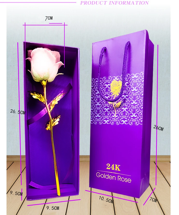 Hot Sale 24k Gold Plated Rose Eternal Roses Beautiful 24k Gold Dipped ...