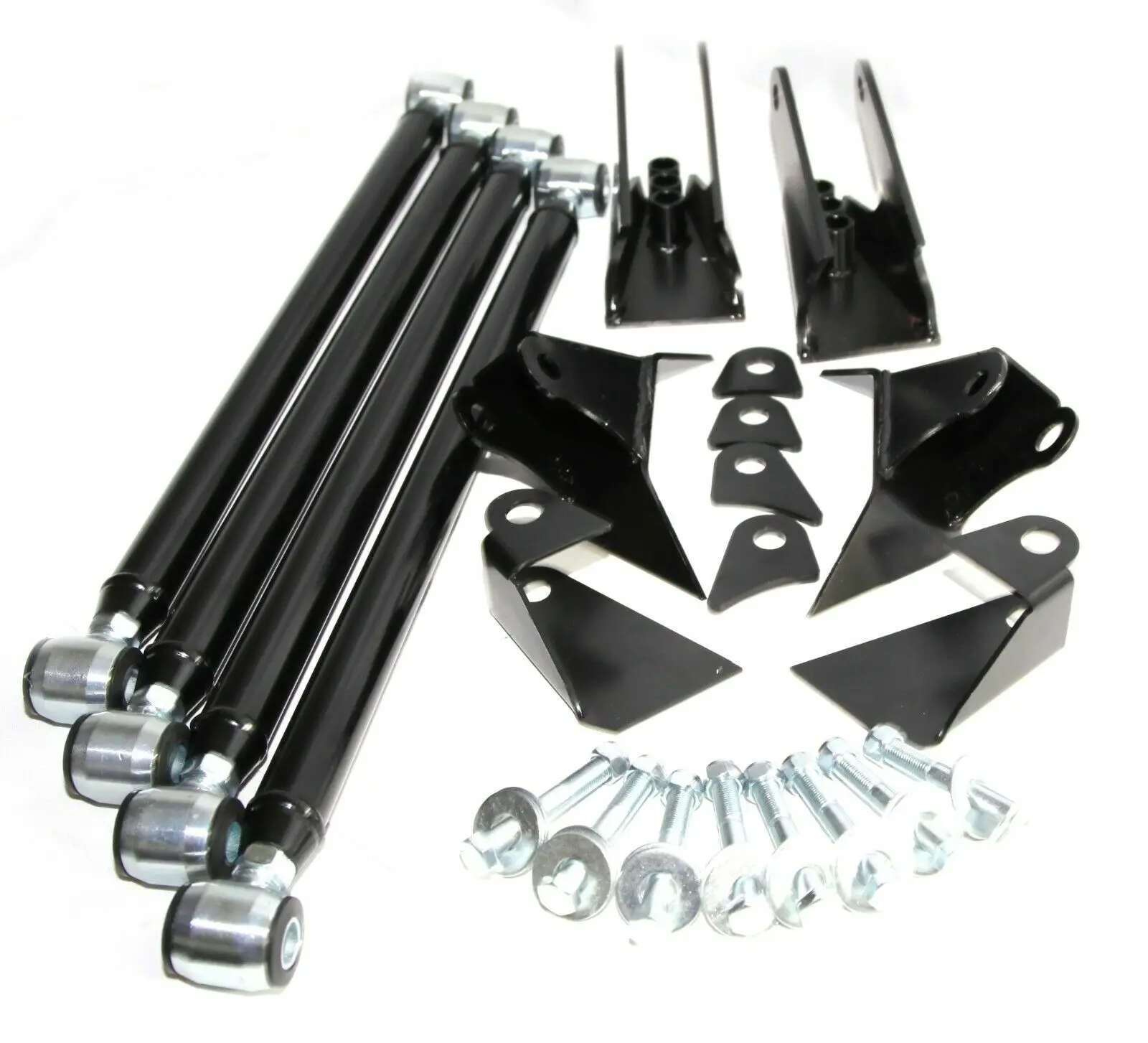 Weld on Triangulated Mount Bracket+4 Link Kit for 2.75"axle Hot Rod Rat ...
