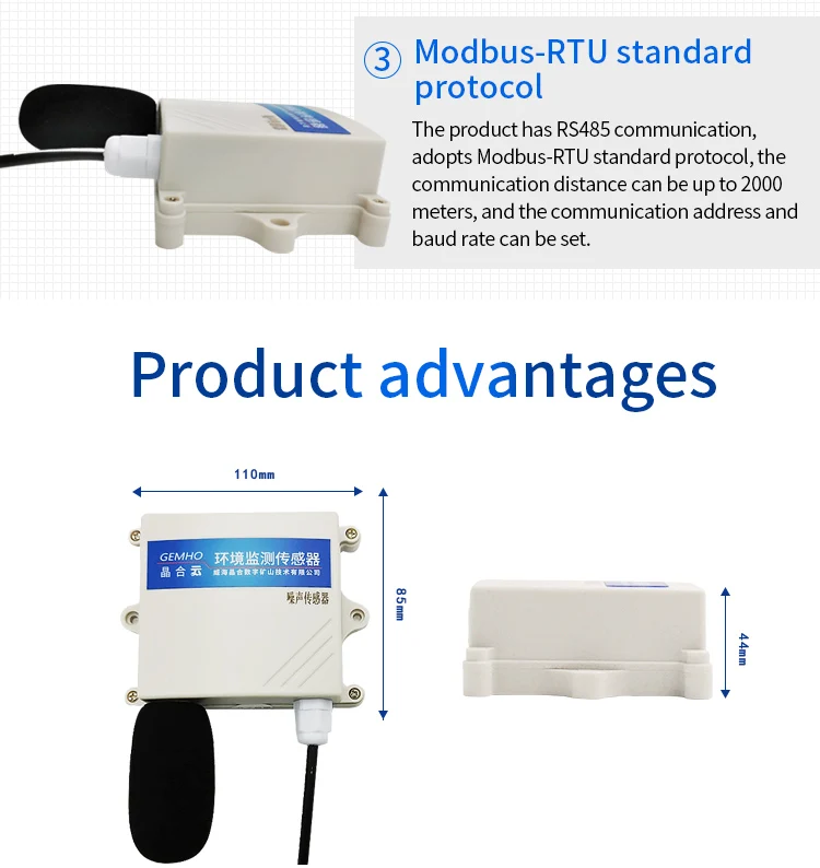 Noise Level Sensor - High Sensitivity Digital Decibel Meter