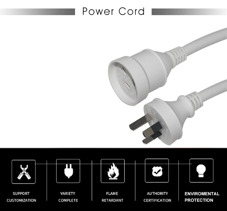 Australian 3p Plug With Male Female Connector Saa Power Extension ...