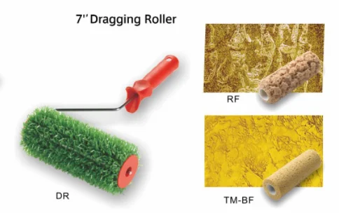 7inches DR- Dragging Roller - Linen Effect Wall Paint Tool