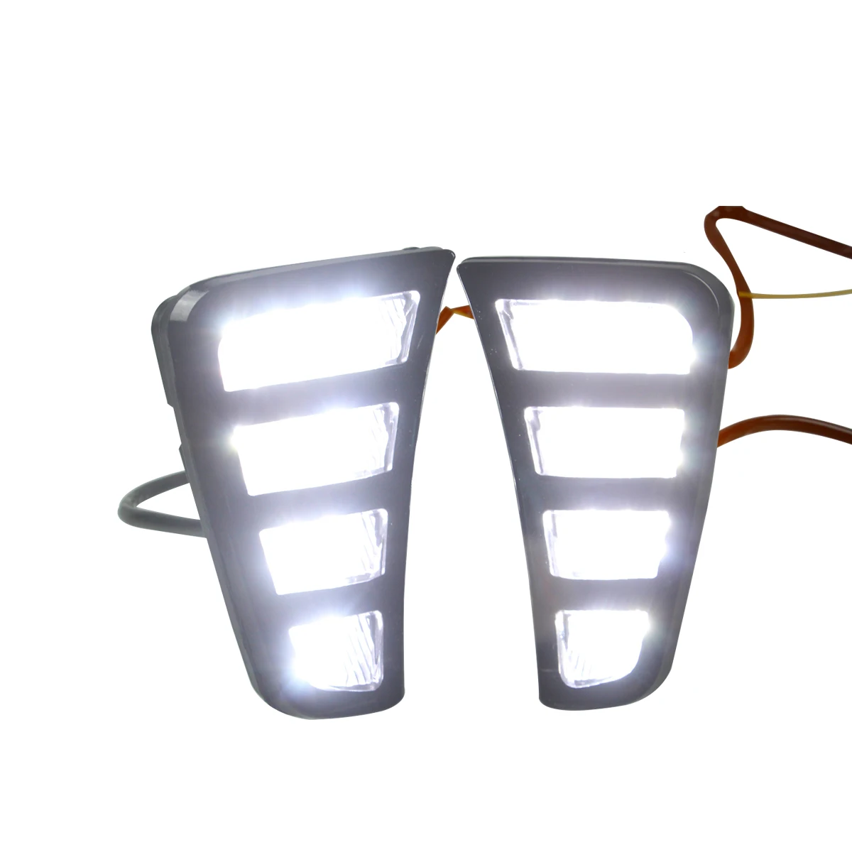 For Kia Soluto Pegas 2018 - 2019 With Yellow Light Fog Lamp Daytime ...