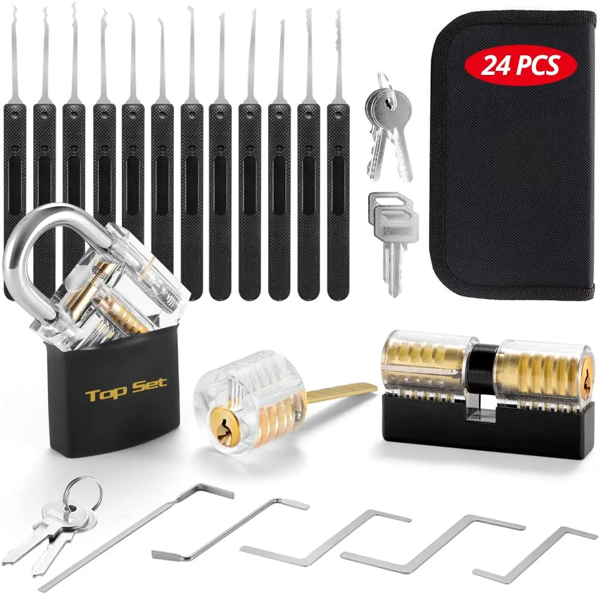 Gift Kits Lock Repair Sets Practice Tool Lockset 17 Tools 3 Locks 6 ...