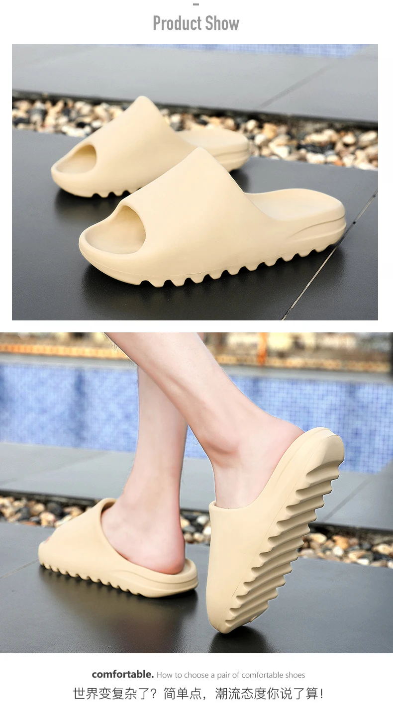 Original High Quality Brand Logo Custom Slides Women Yeezy Slipper Kids ...