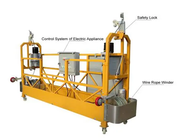Aluminum Steel Electric Suspended Working Platform Gondola Systems ...
