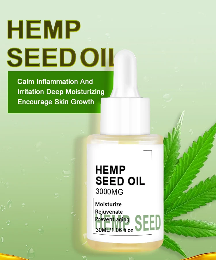 Natural Organic Plant Extracts Hemp Seed Oil Moisturize Rejuvenate ...
